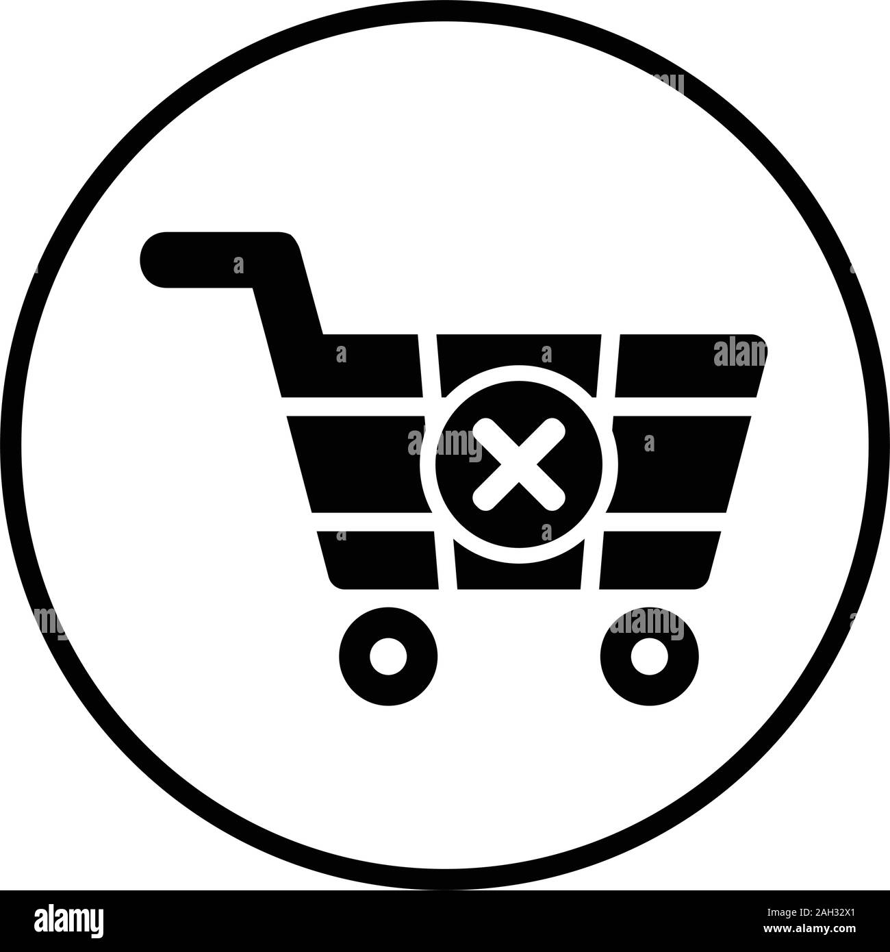 Remove cart icon, delete from shopping cart Stock Vector Image & Art ...