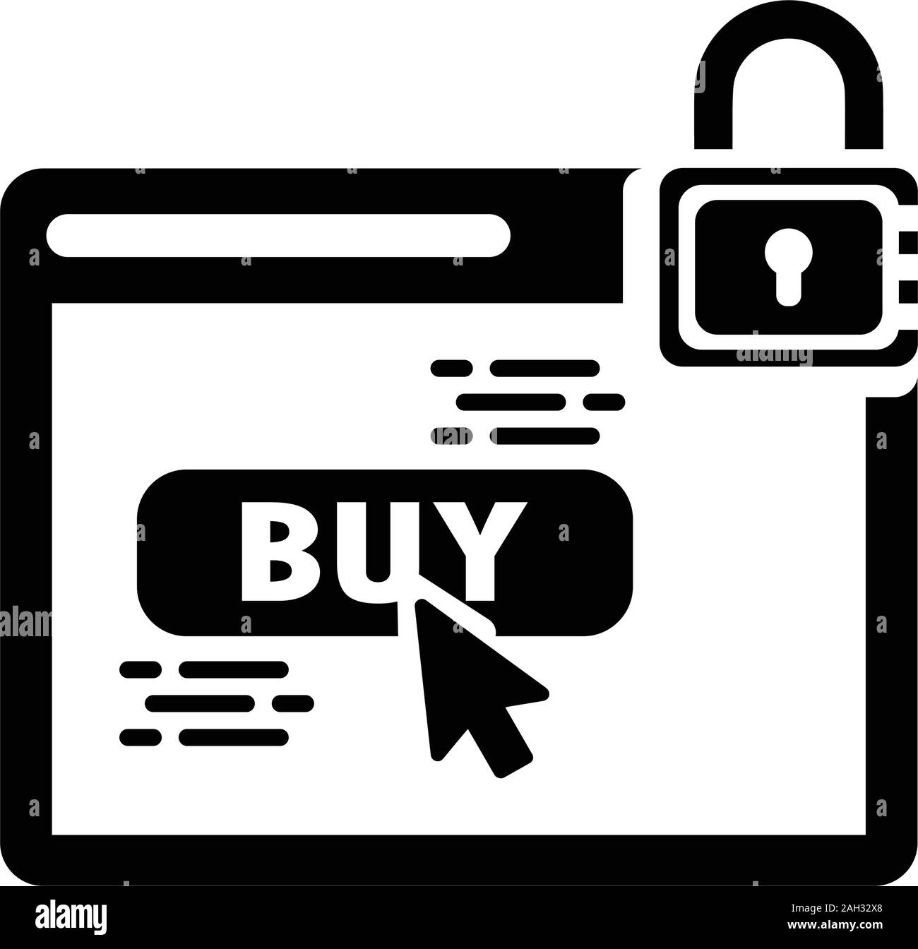 Chip shop line icon Cut Out Stock Images & Pictures - Alamy