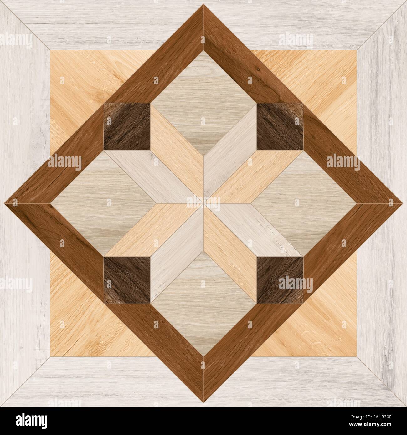 tiles, wooden geometric shapes, wooden floor tile Stock Photo - Alamy