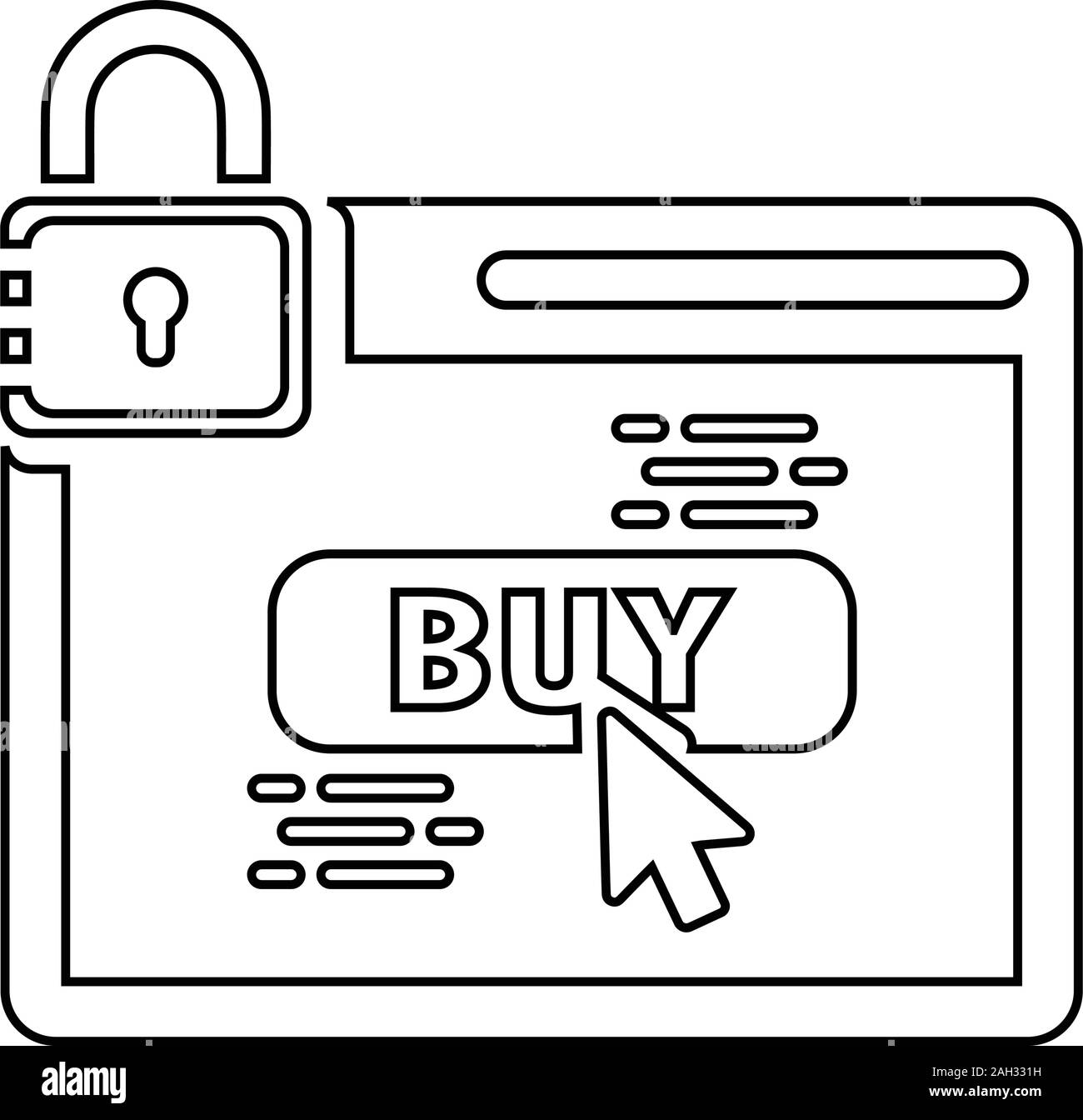 Chip shop line icon Stock Vector Images - Alamy