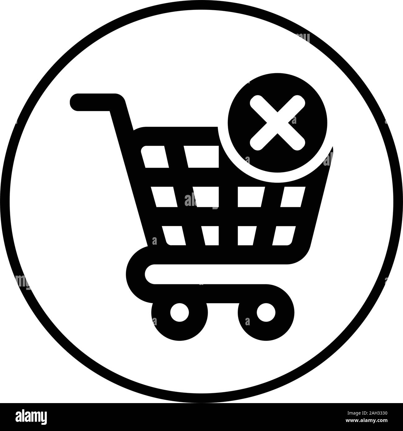 Remove cart icon, delete from shopping cart Stock Vector Image & Art ...