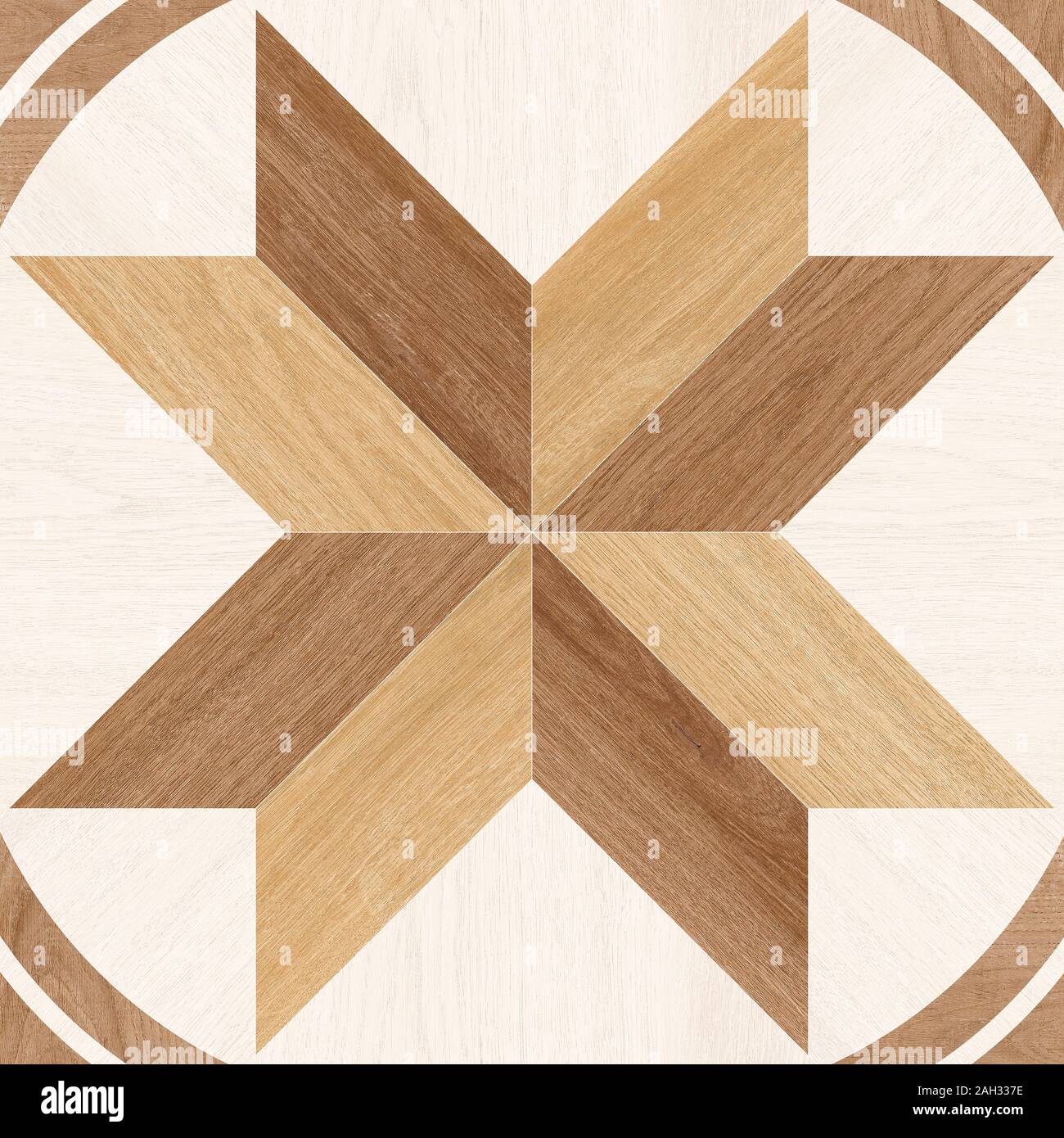 tiles, wooden geometric shapes, wooden floor tile Stock Photo - Alamy
