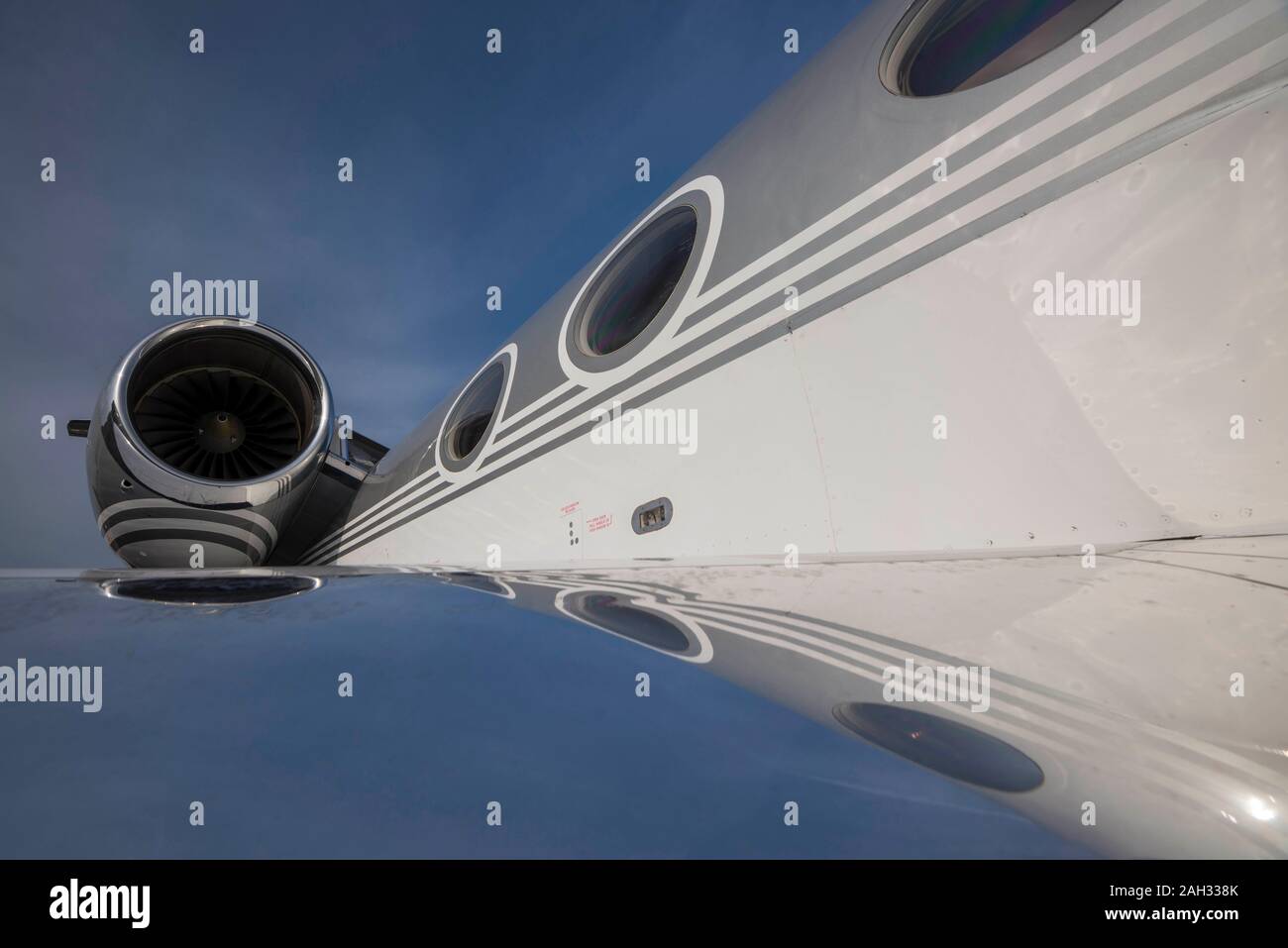 Closeup of a private business jet Stock Photo - Alamy