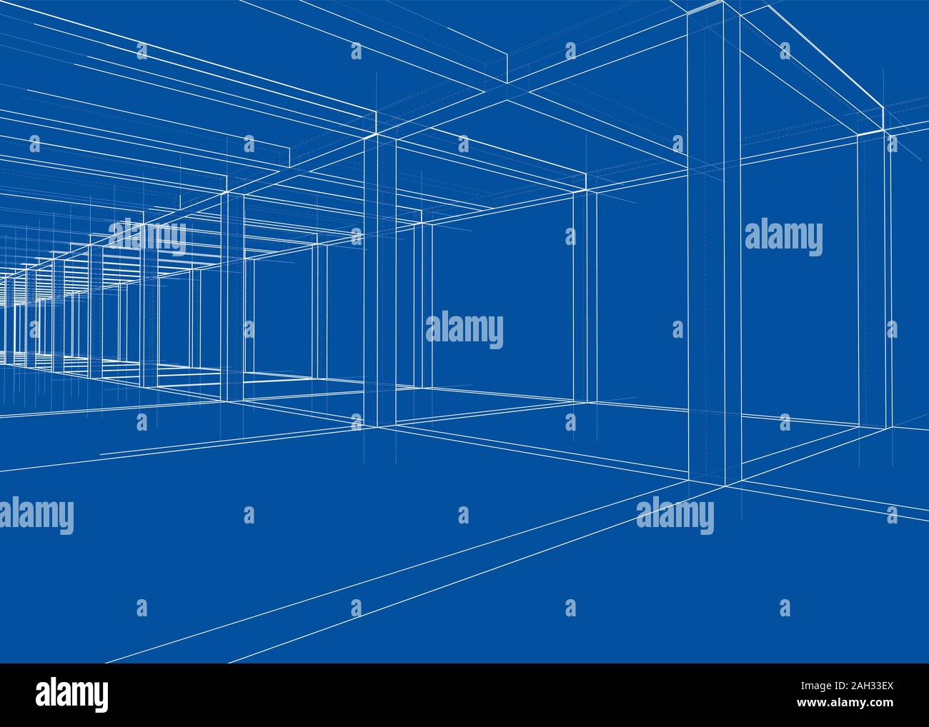 Drawing or sketch of a house under construction. Construction site ...