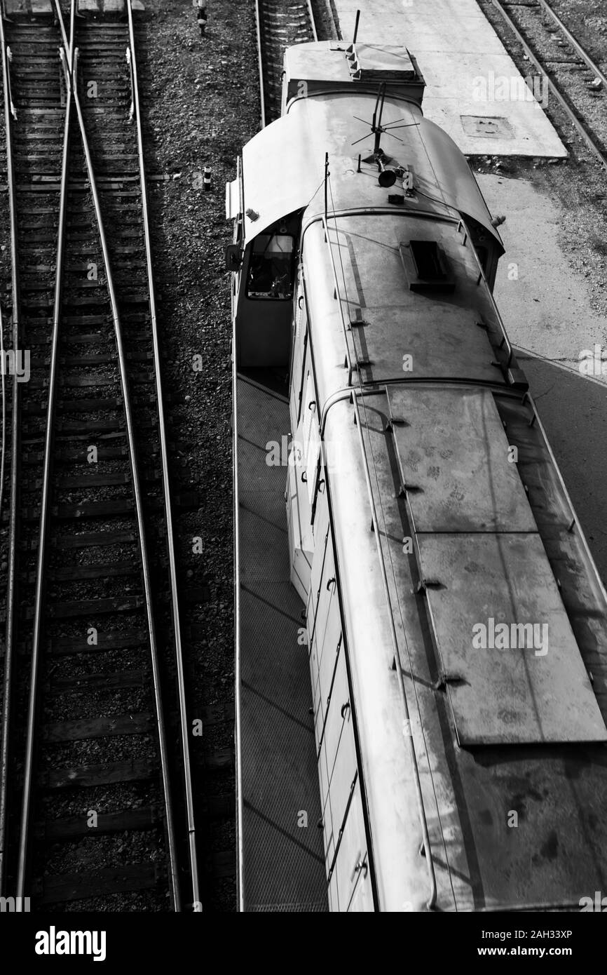 Engine in passenger car Black and White Stock Photos & Images - Alamy