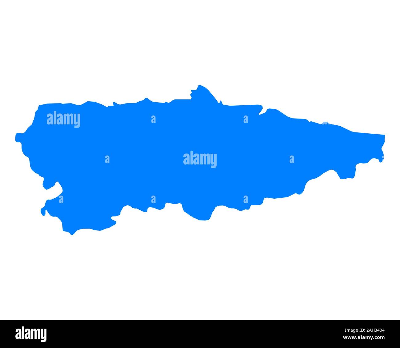 Map of Asturias Stock Photo - Alamy