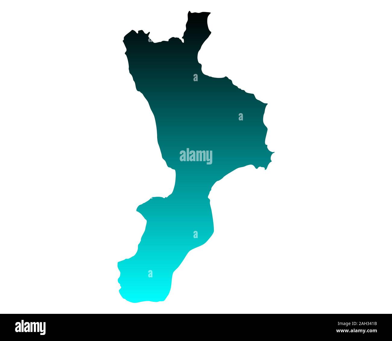 Map of Calabria Stock Photo - Alamy
