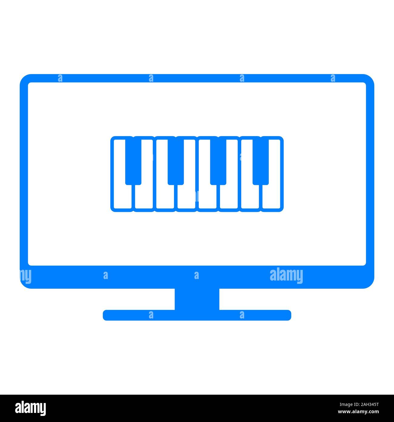 Keyboard and screen Stock Photo - Alamy