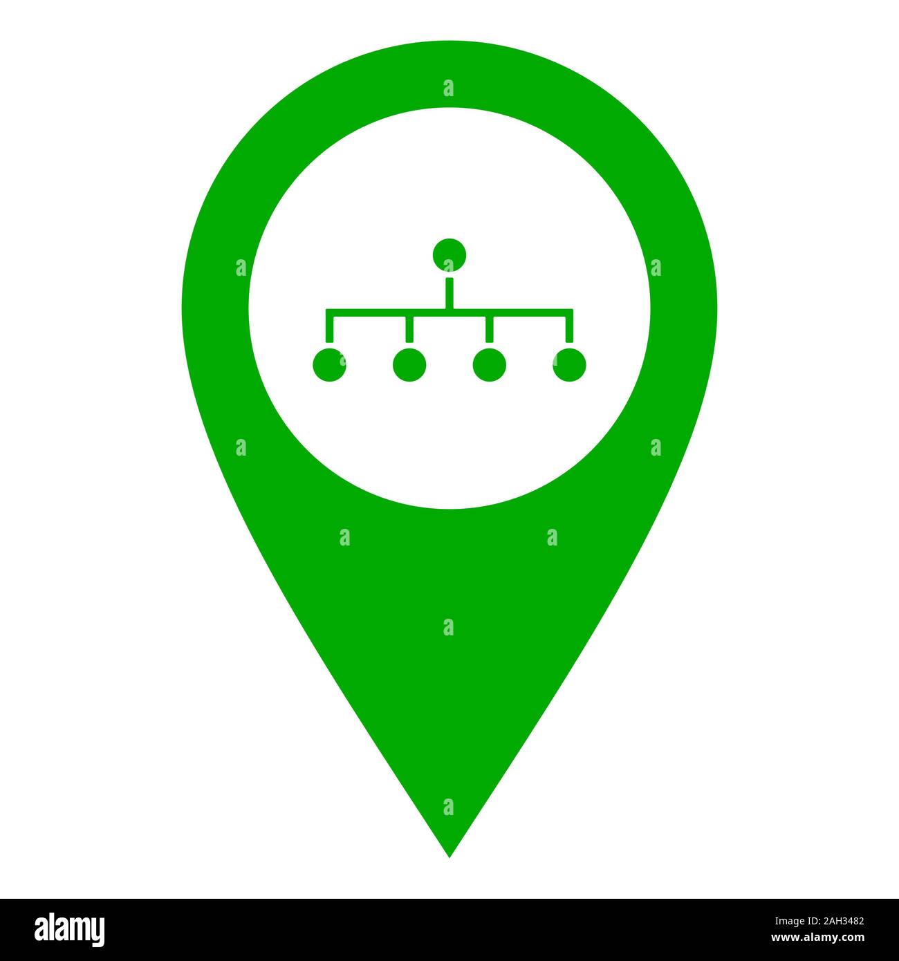 Network and location pin Stock Photo - Alamy