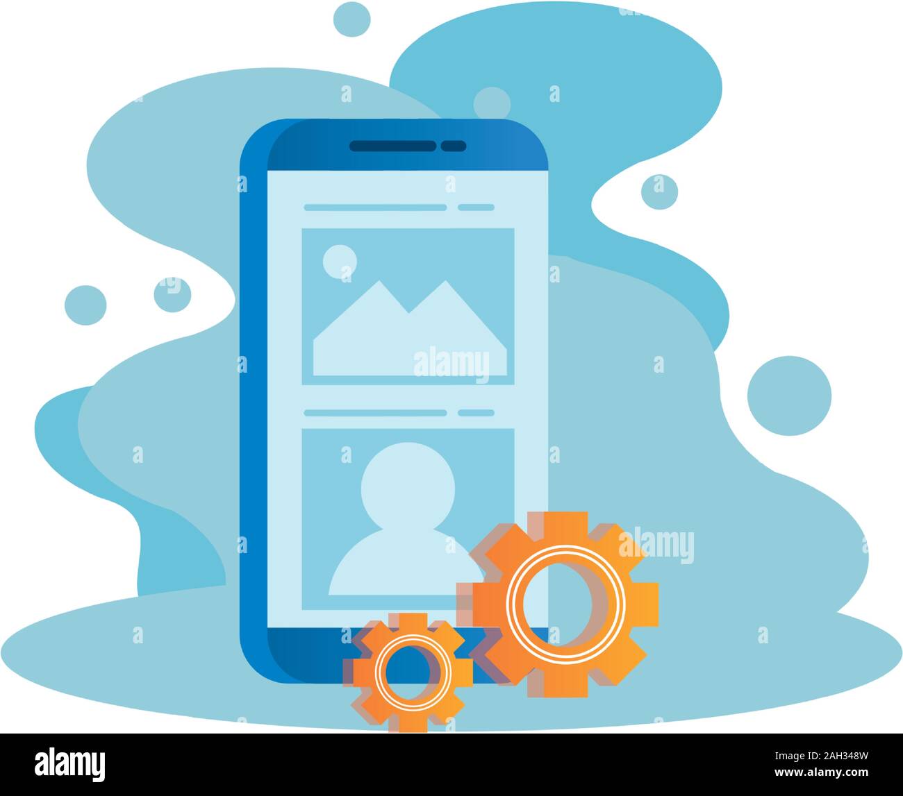 Electronic device setup Stock Vector Images - Alamy