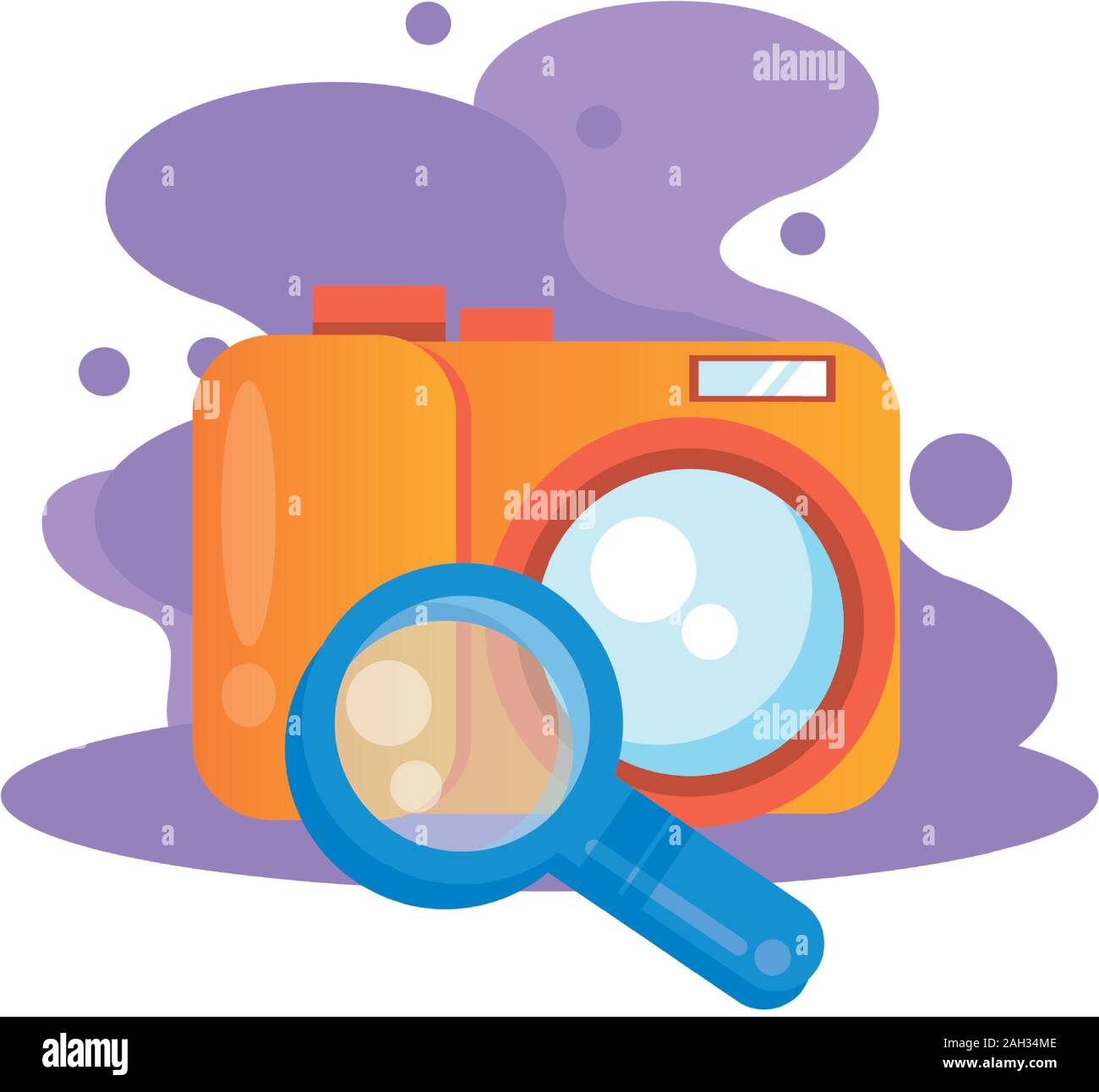 Photographic lupe magnifier Stock Vector Images - Alamy