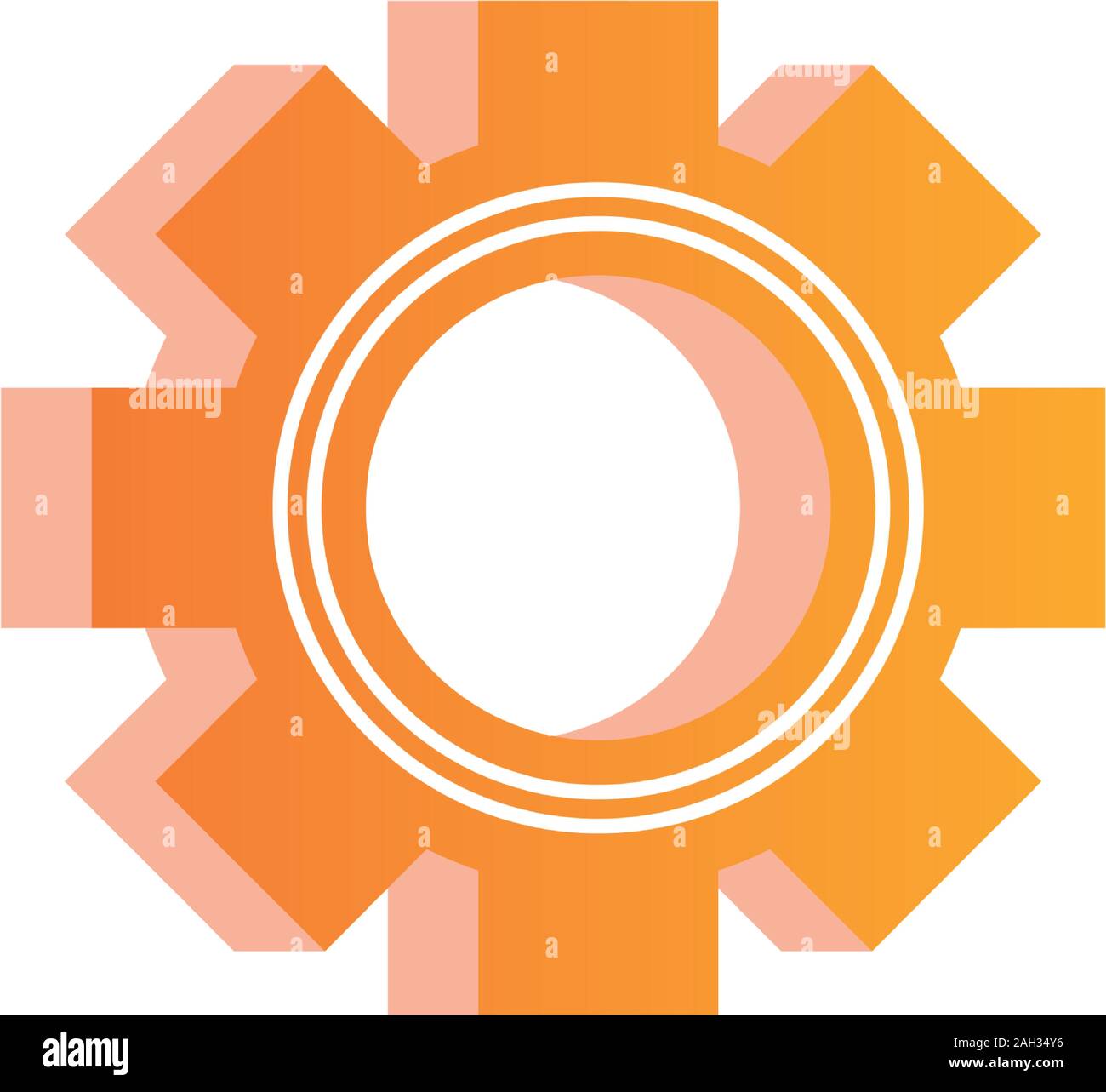 gear settings setup isolated icon Stock Vector Image & Art - Alamy