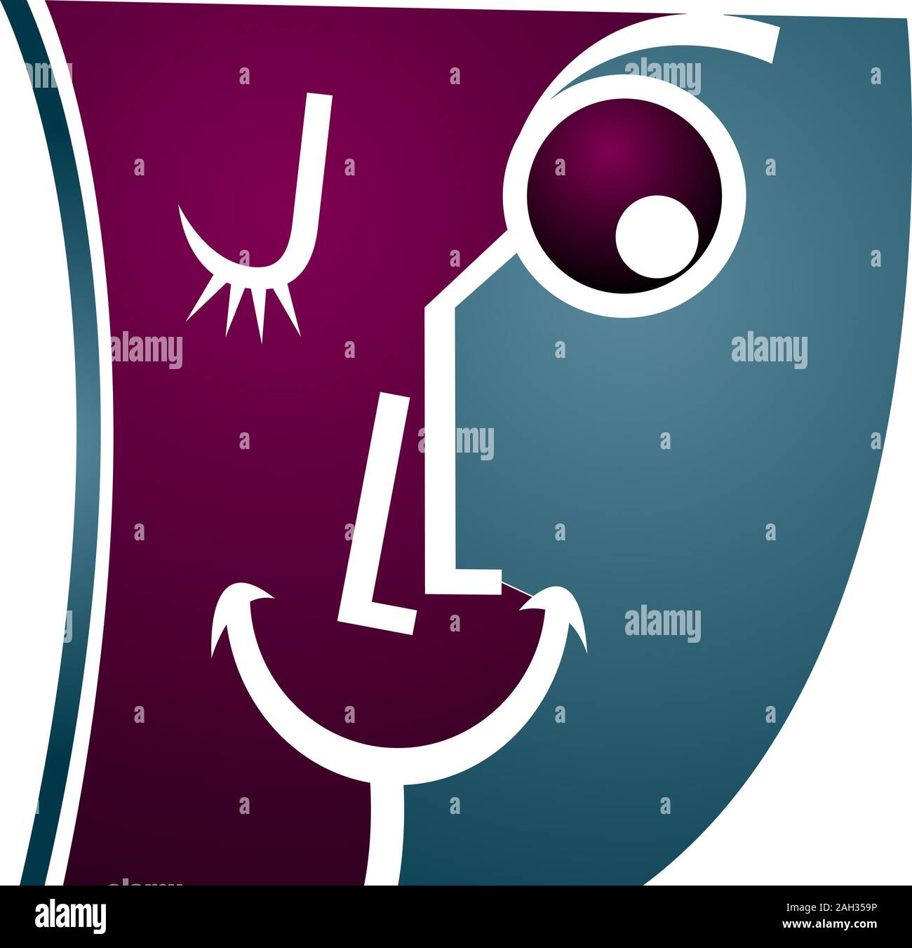 jolly smile face Stock Photo - Alamy