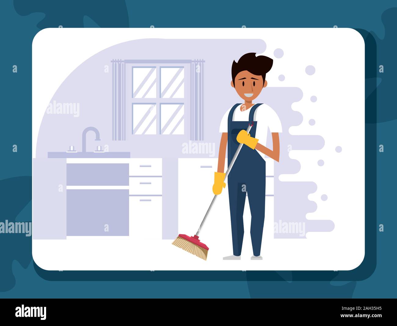 Person in gloves hold Stock Vector Images - Alamy