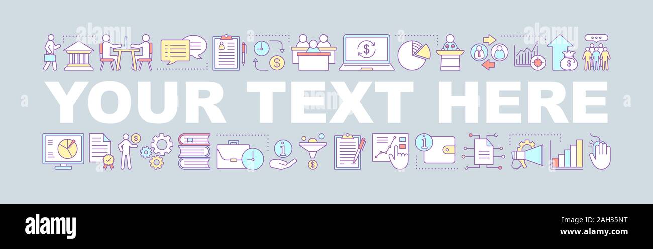 Business learning word concepts banner. Commercial industry. Isolated ...