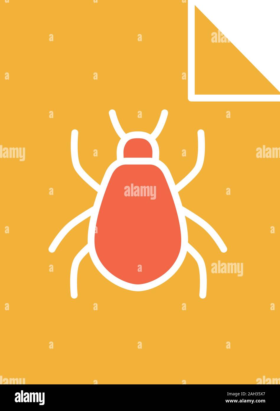 Bug report glyph color icon. Software errors information. Silhouette ...