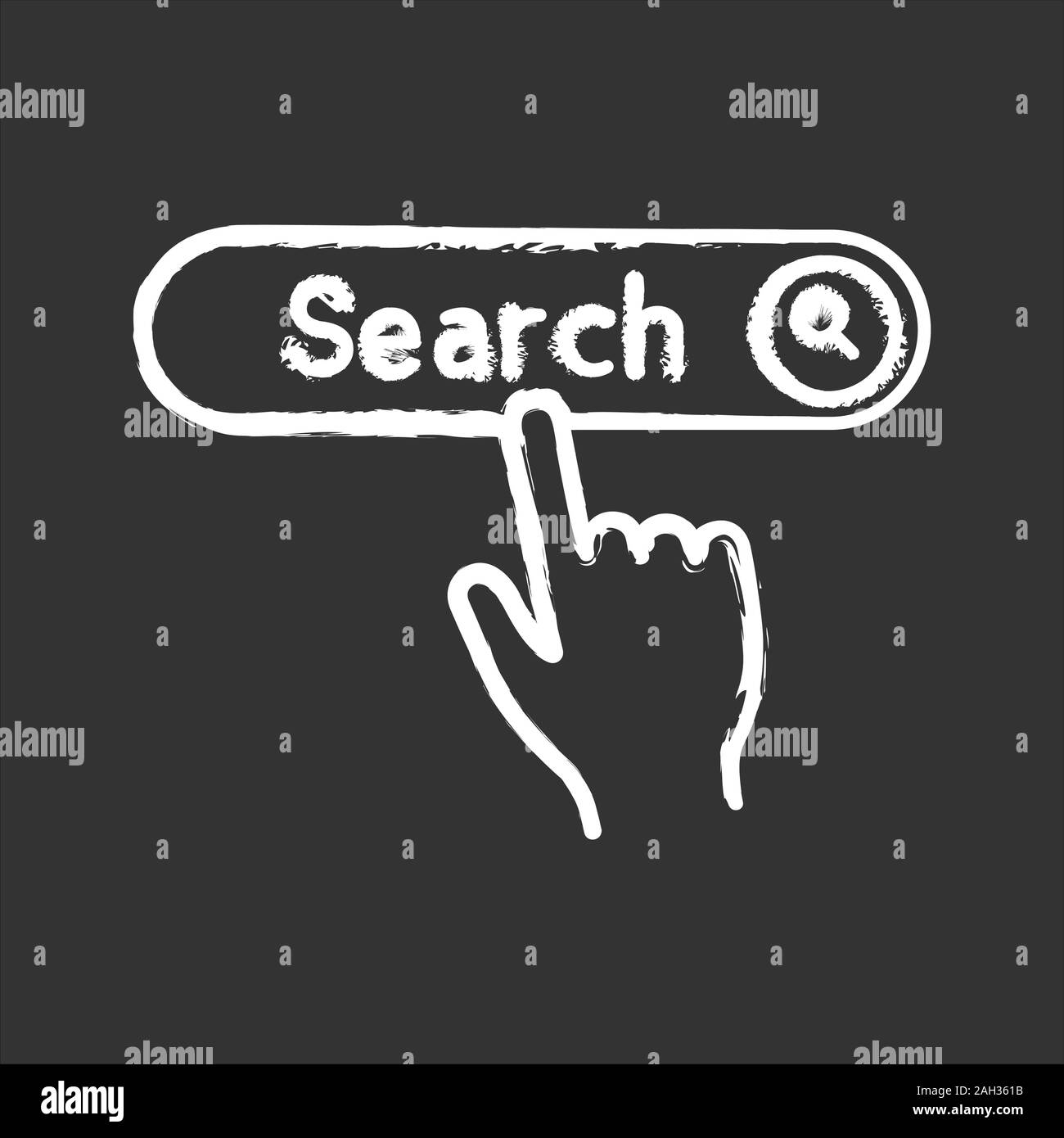 Search bar button chalk hi-res stock photography and images - Alamy