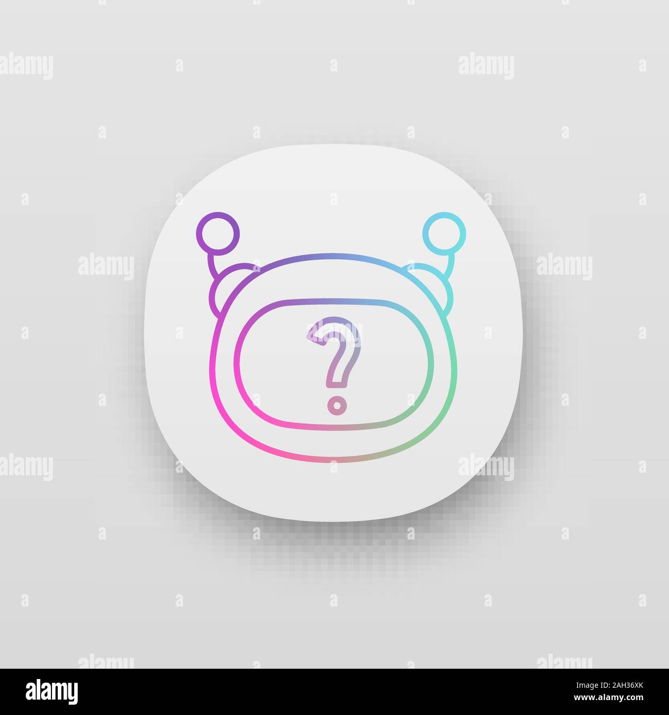 Help Chatbot App Icon Uiux User Interface Faq Chat Bot Virtual