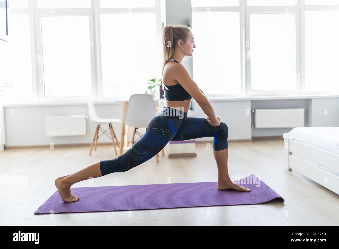 fitness, sport, training and lifestyle concept - smiling woman ...