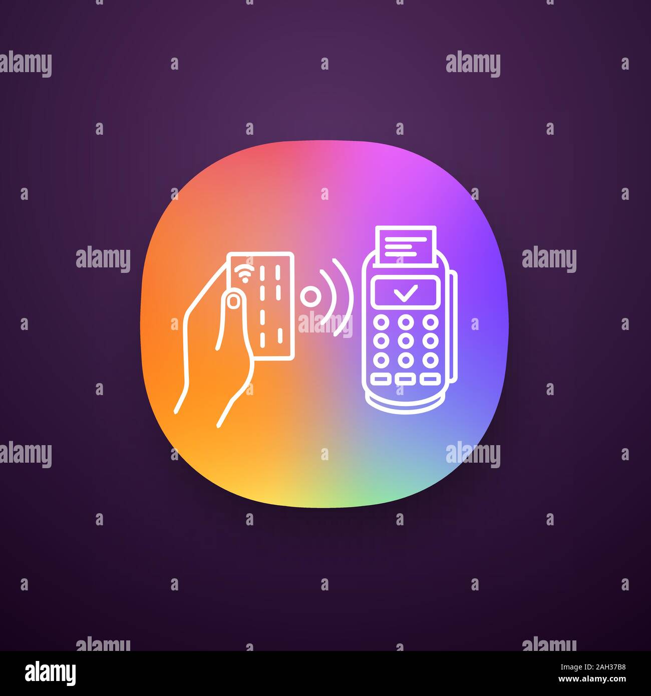 Nfc Payment App Icon Pos Terminal Uiux User Interface Payment Terminal Contactless