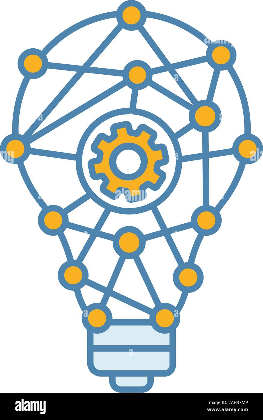 Innovation process color icon. Technological progress. Creative idea ...