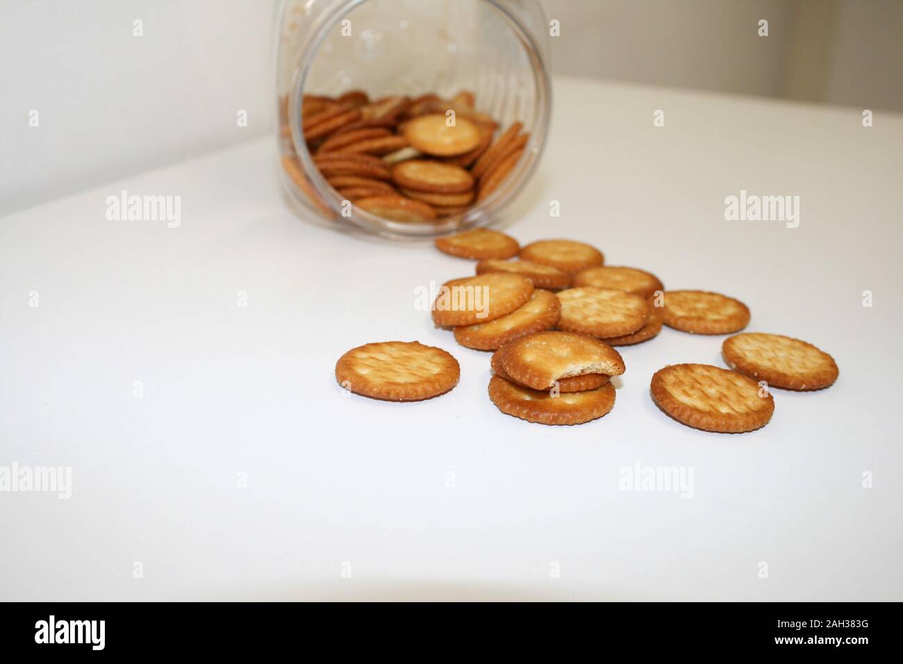 Mini cracker on a white background Stock Photo - Alamy