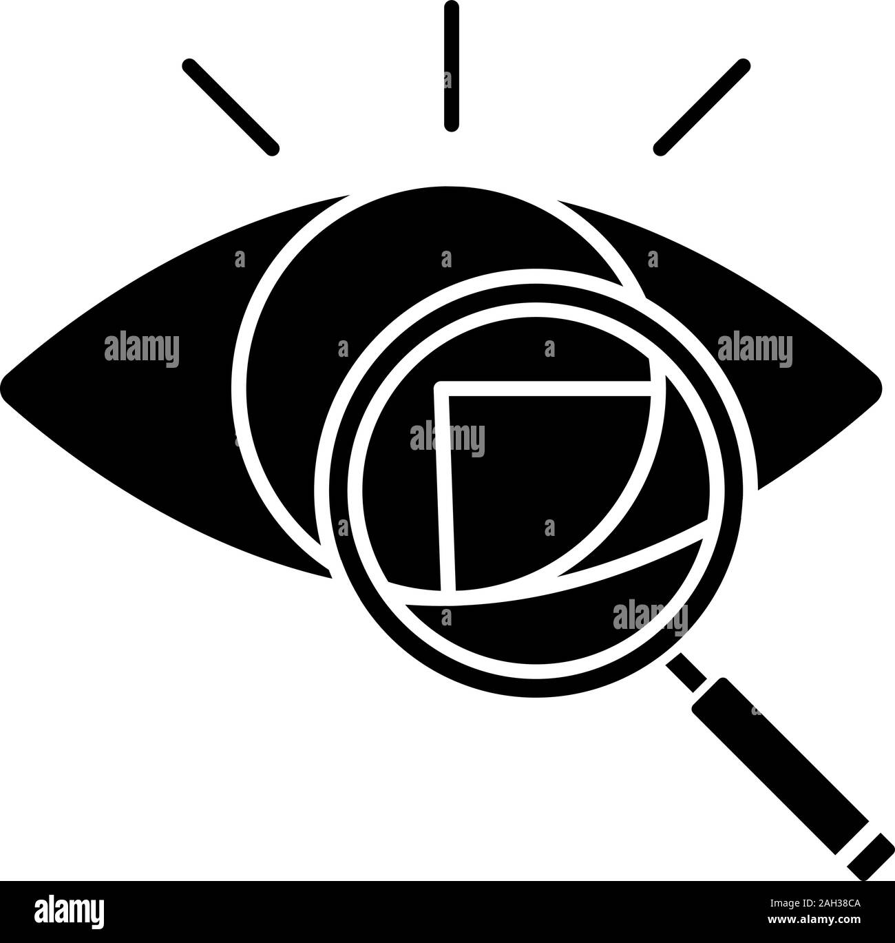 Retina scan glyph icon. Iris recognition. Silhouette symbol. Eye ... Retina scan glyph icon. Iris recognition. Silhouette symbol. Eye ...
