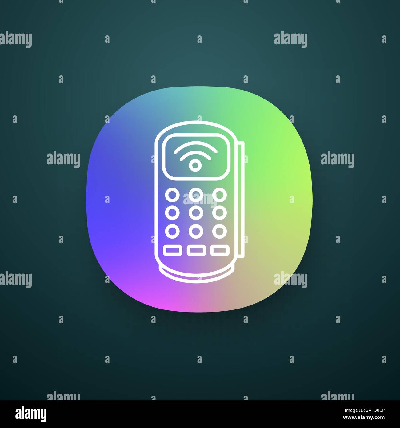 Payment Terminal App Icon Pos Terminal Nfc Payment Contactless Transaction Uiux User