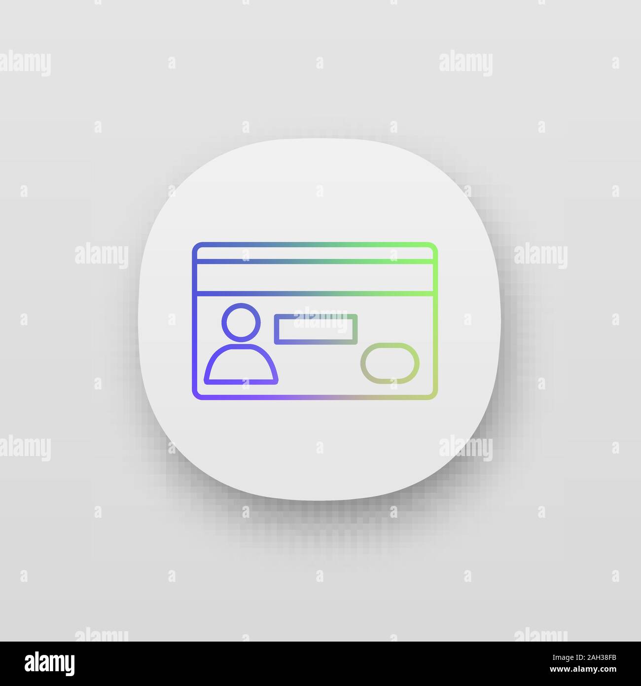Credit card app icon. Cashless payment. E-payment. UI/UX user interface ...