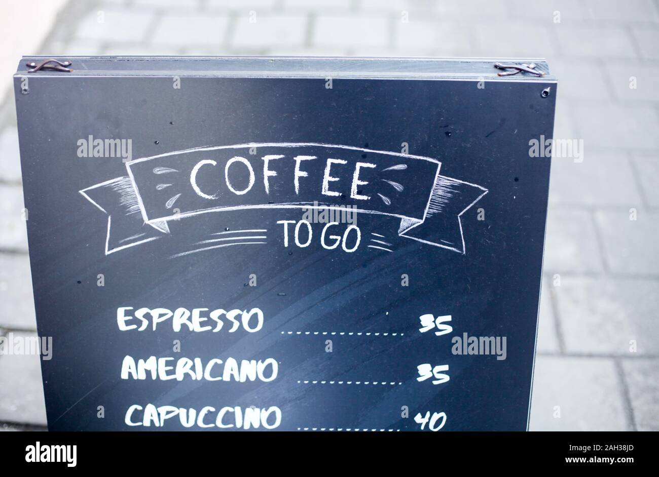 Hand written menu outdoor hi-res stock photography and images - Alamy