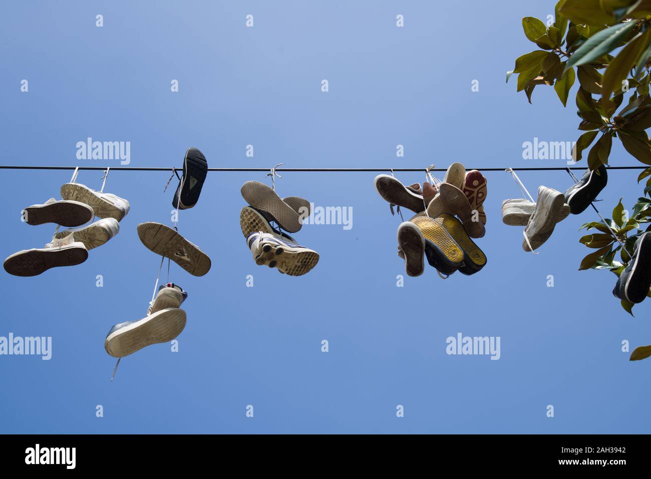Flying shoes hi-res stock photography and images - Alamy