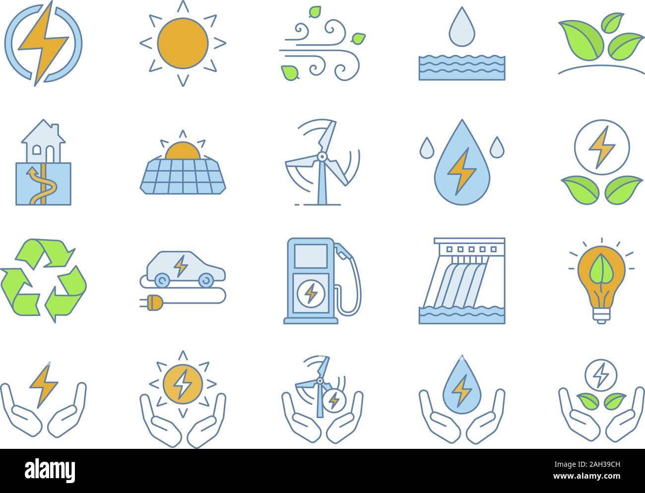 Renewable resources Stock Vector Images - Alamy