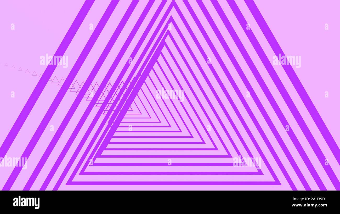 Retro abstract triangular tunnel of triangles Stock Photo - Alamy