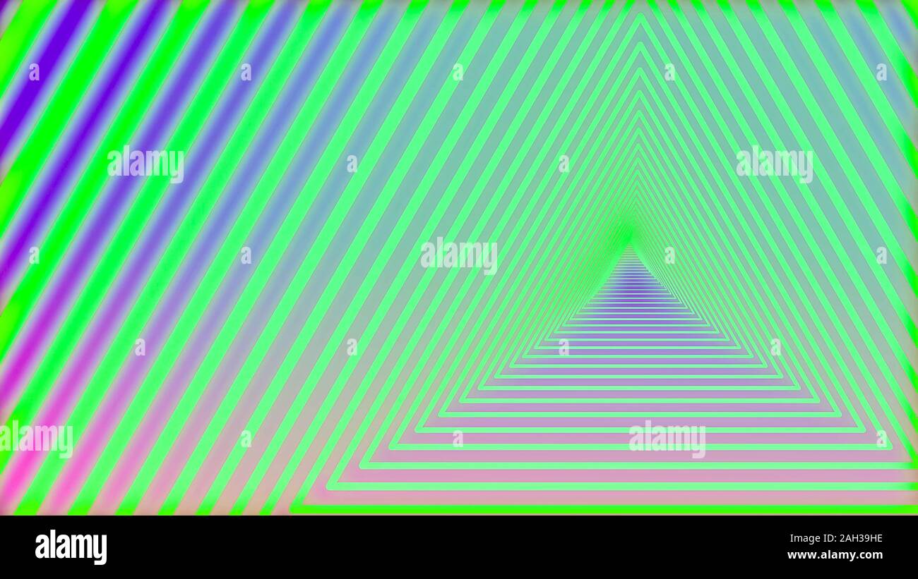 Retro triangular abstract tunnel hi-res stock photography and images ...