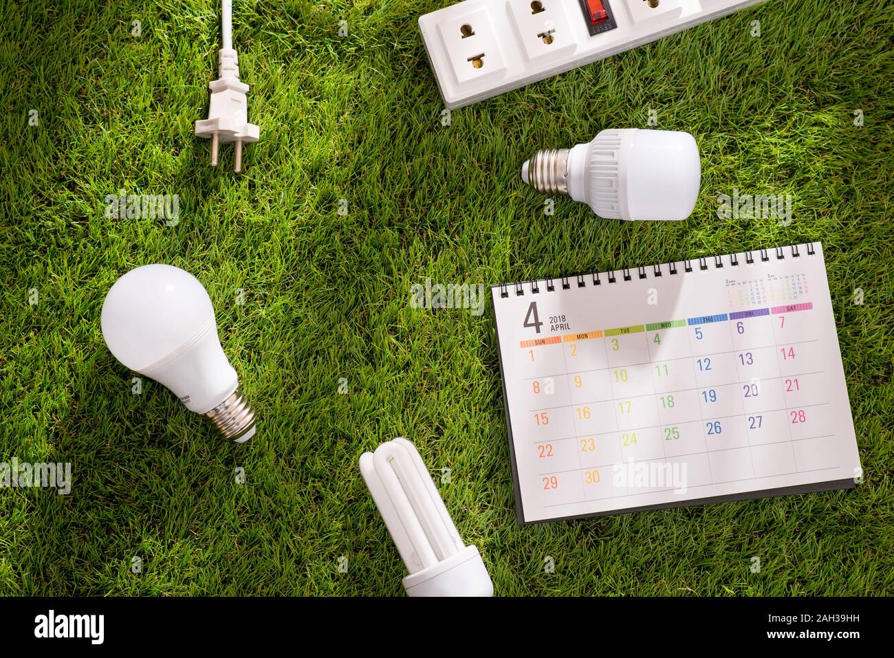 Eco friendly Earth day concept. Saving energy Stock Photo - Alamy