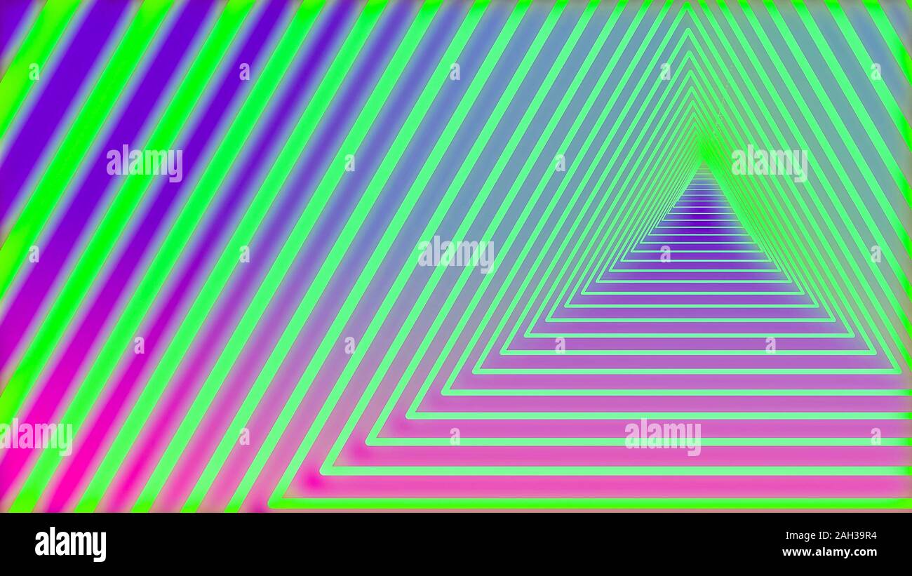 Retro triangular abstract tunnel hi-res stock photography and images ...