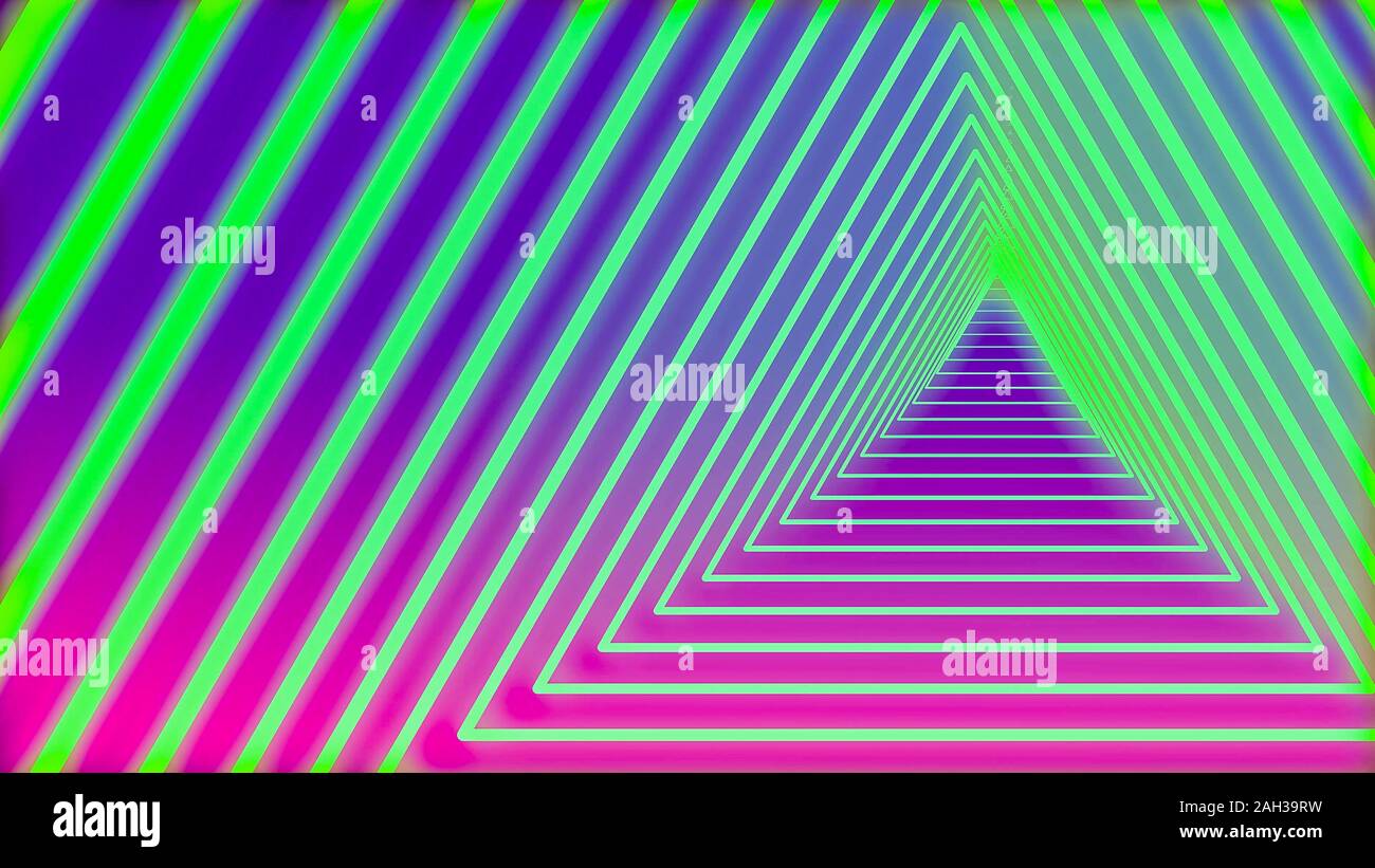 Retro triangular abstract tunnel hi-res stock photography and images ...