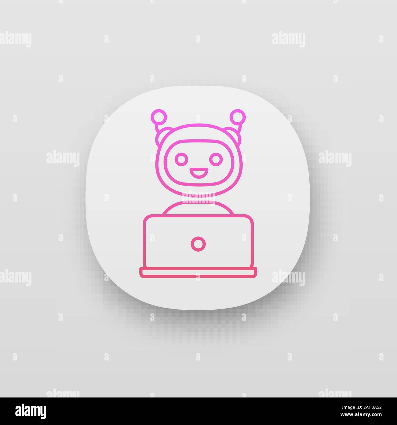 Chatbot App Icon Uiux User Interface Chat Bot Artificial Conversational Entity Virtual