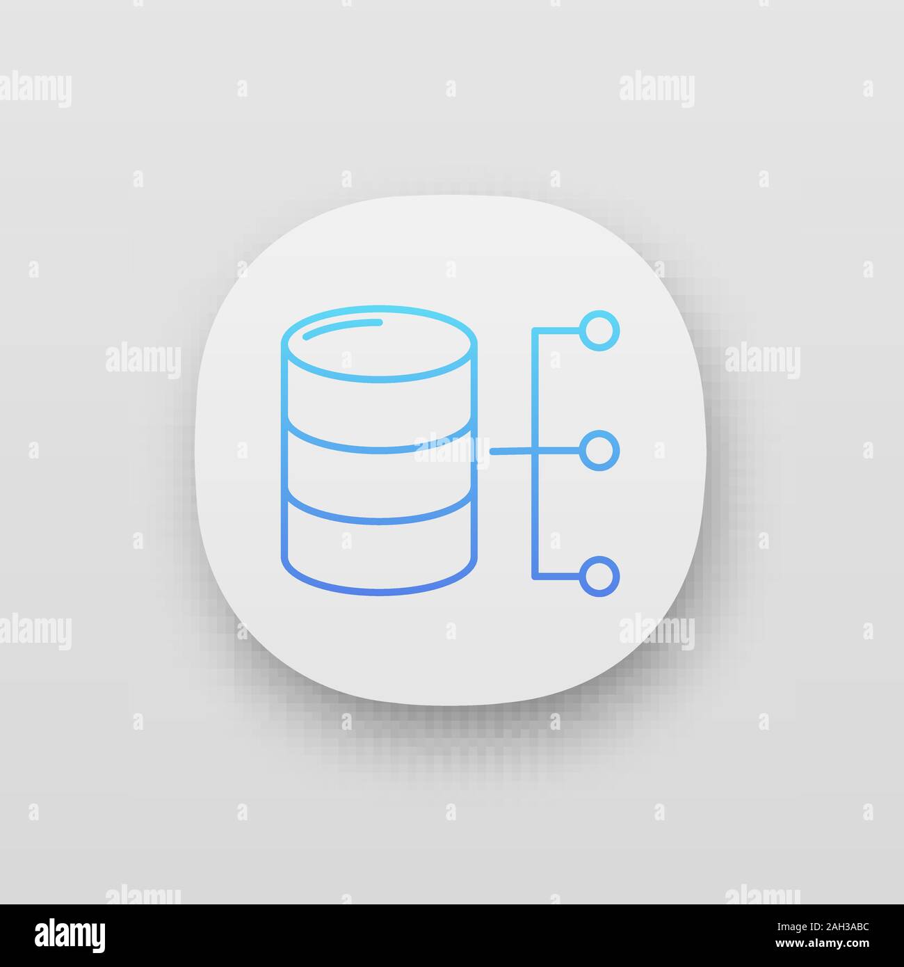 Relational Database App Icon Uiux User Interface Big Data Server Web Or Mobile Application 3911