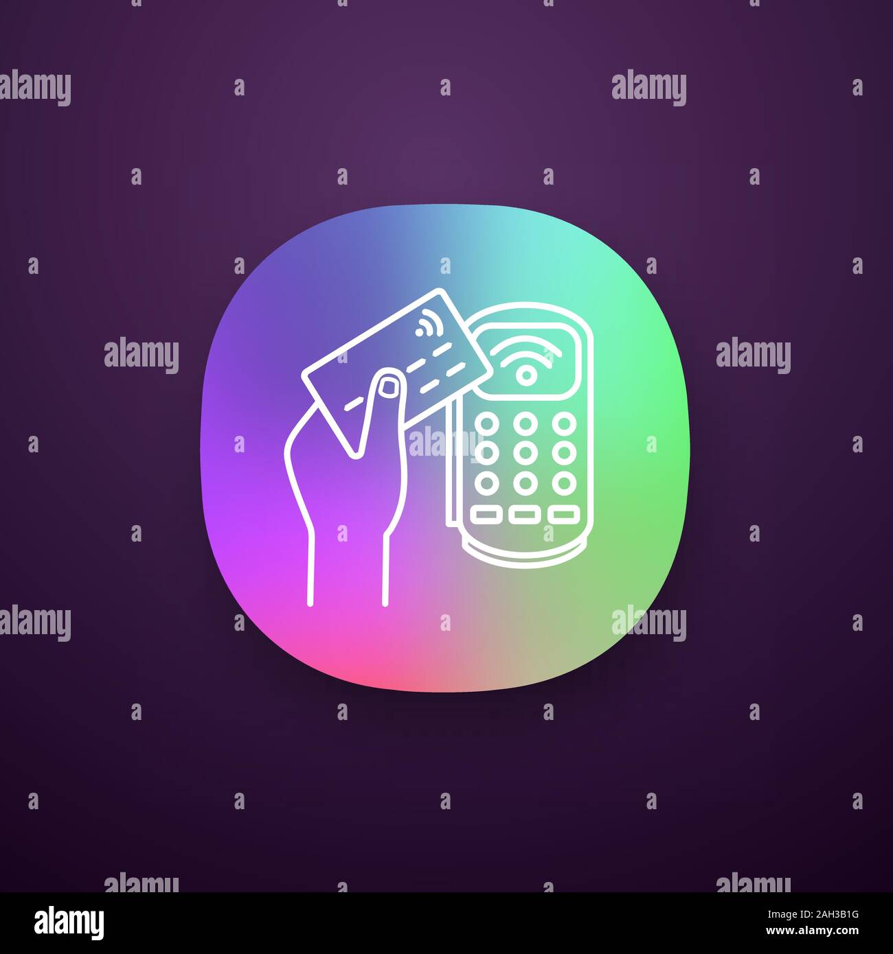 Payment Terminal App Icon Pos Terminal Nfc Payment Contactless