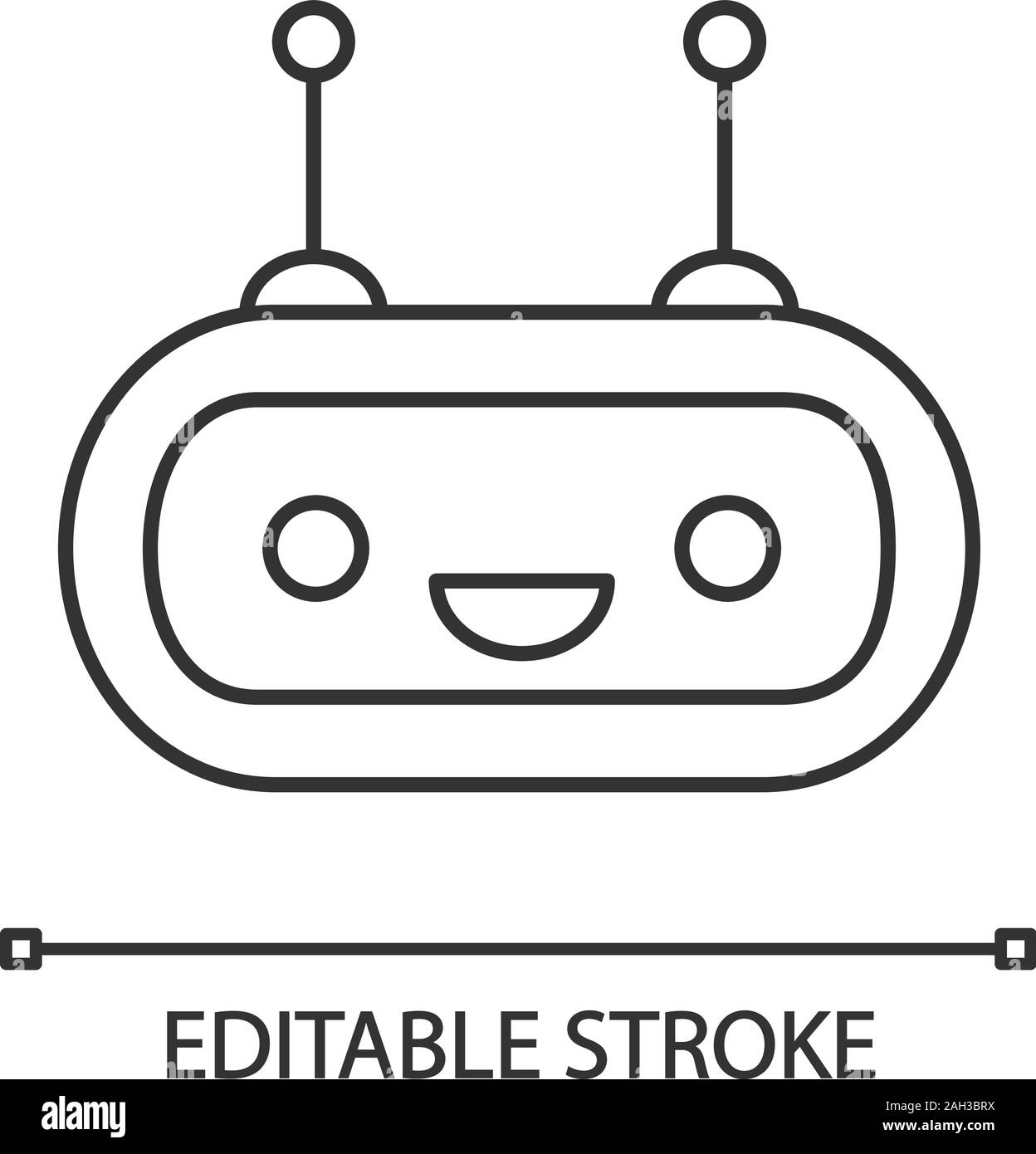 Chatbot linear icon. Thin line illustration. Talkbot. Laughing chat bot ... Chatbot linear icon. Thin line illustration. Talkbot. Laughing chat bot ...
