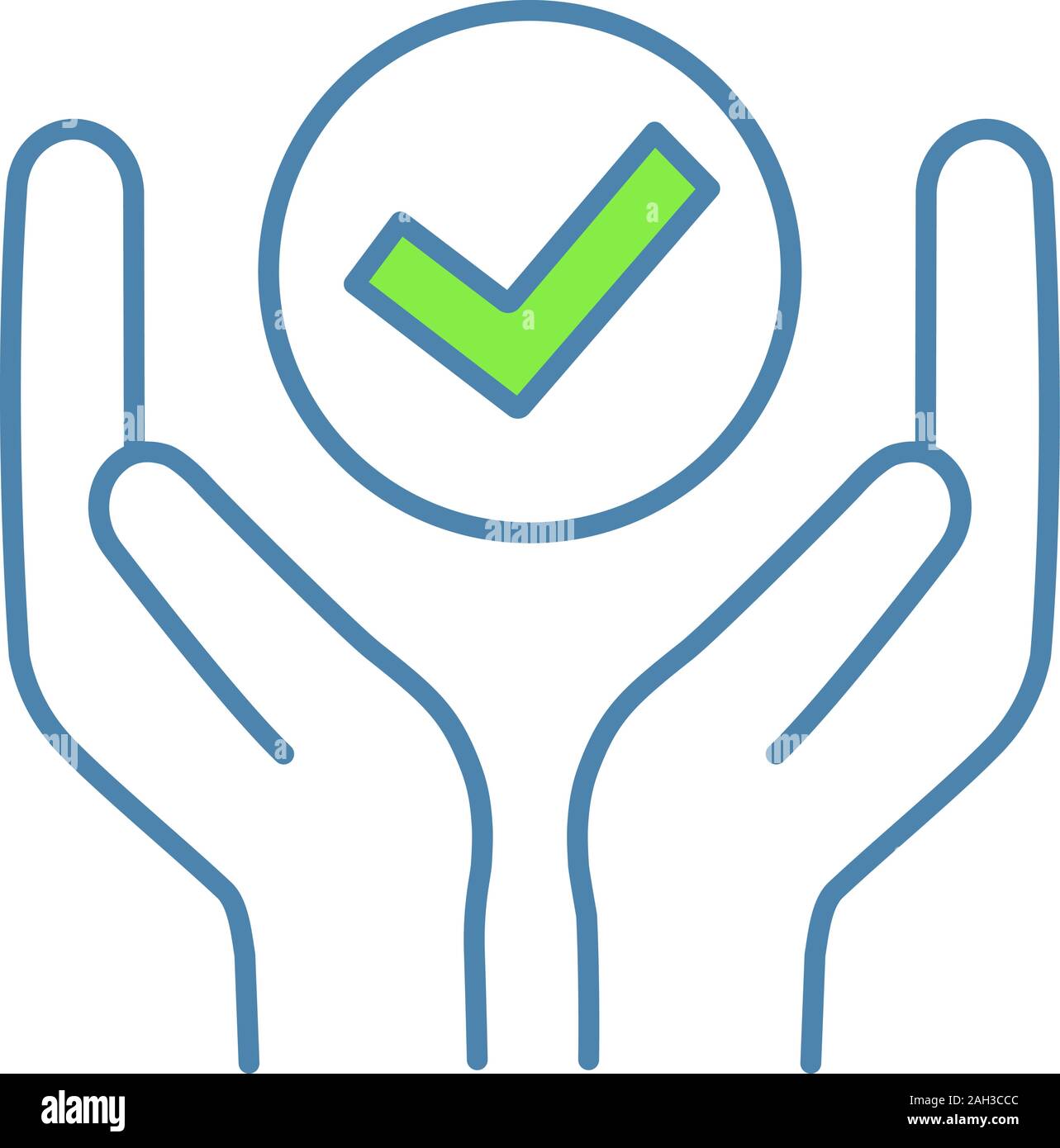 Quality services color icon. Quality assurance. Verification and ...