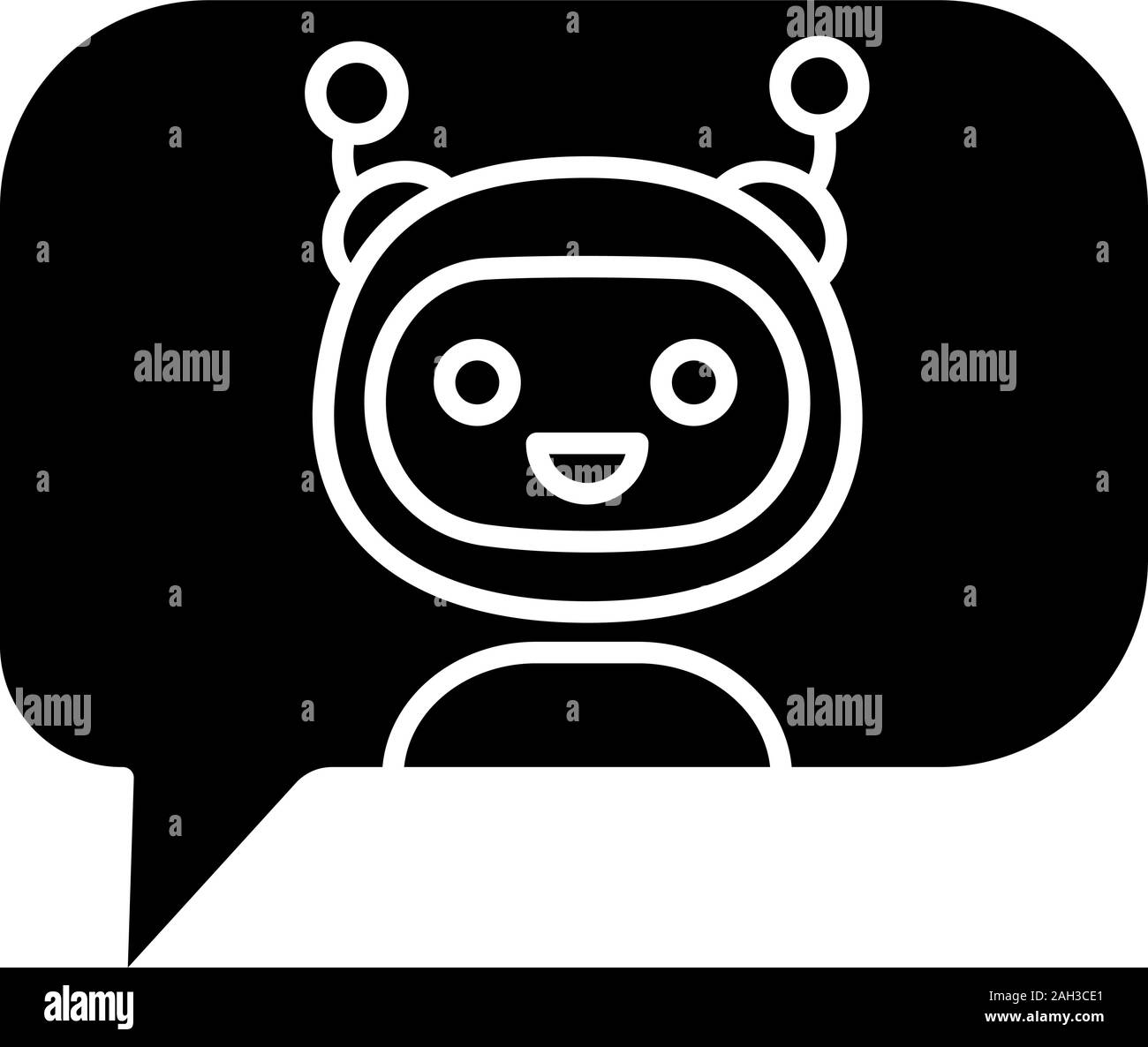 Ai in service vector vectors Black and White Stock Photos & Images - Alamy