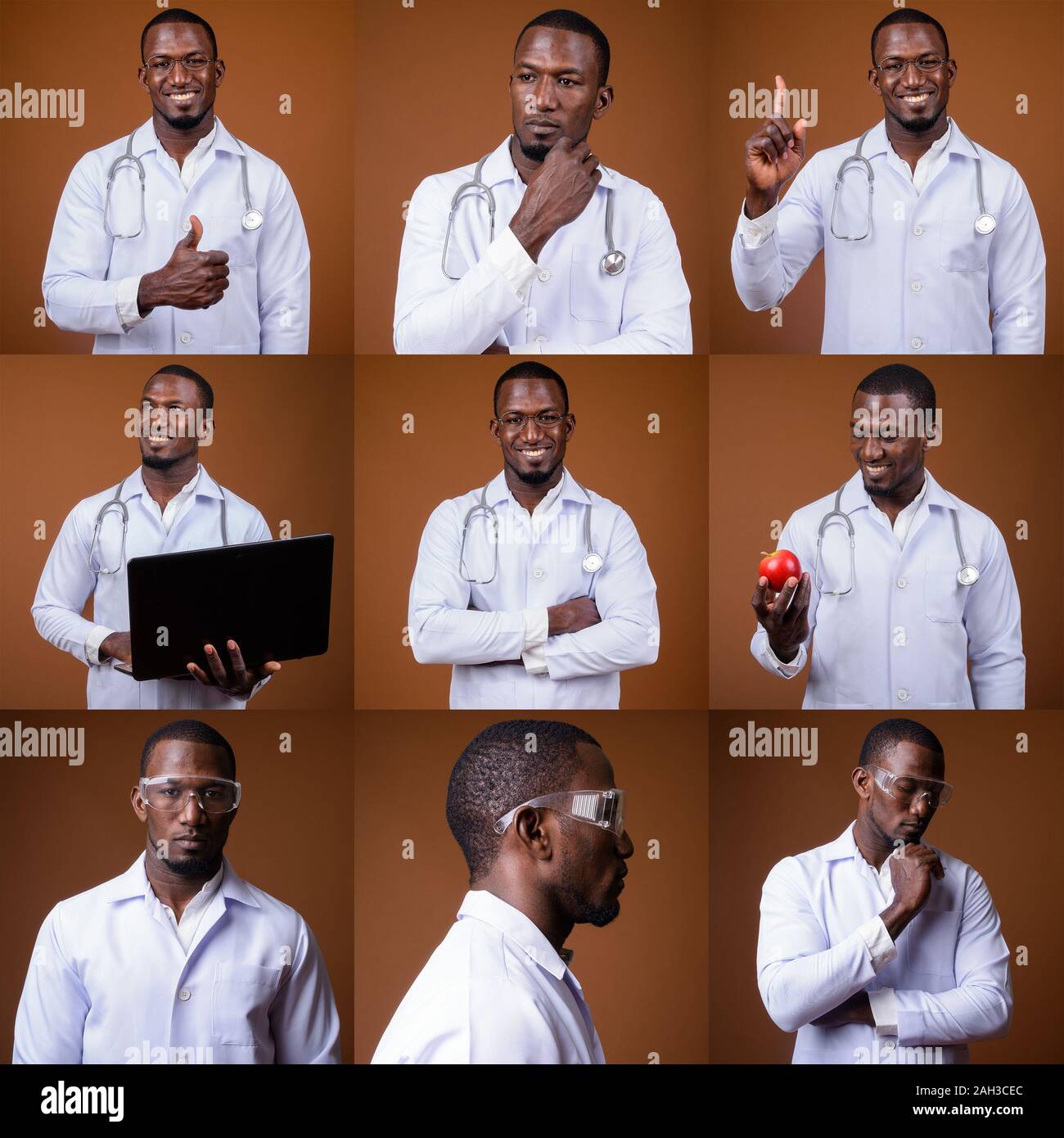 African scientist pointing hi-res stock photography and images - Alamy
