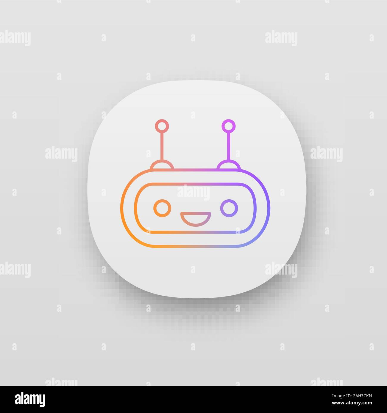 Chatbot App Icon Uiux User Interface Talkbot Laughing Chat Bot