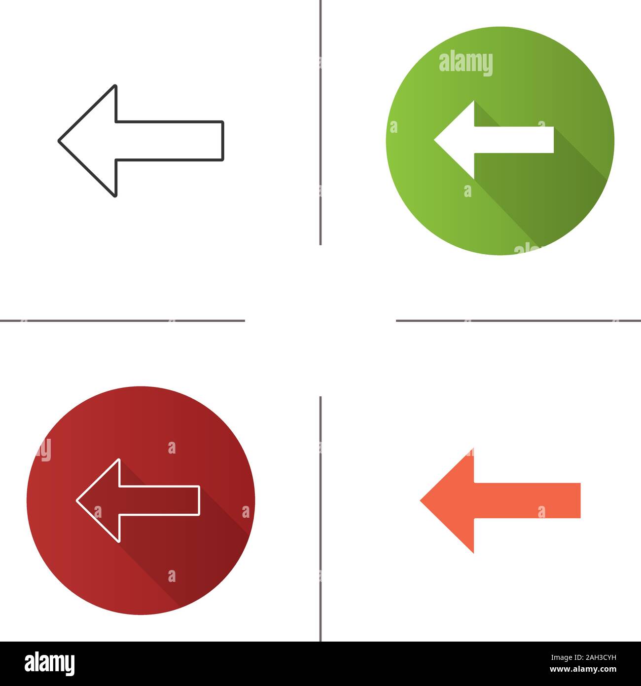 Keyboard backspace button icon. Back, previous. Left arrow. Motion ...