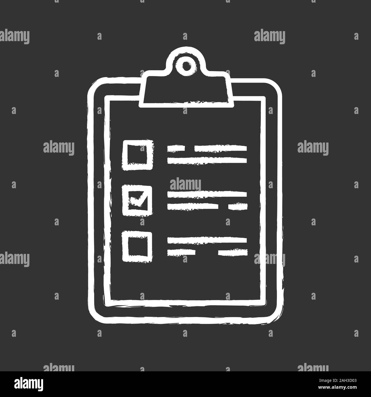 Task planning chalk icon. Checklist. To do list. Project management ...