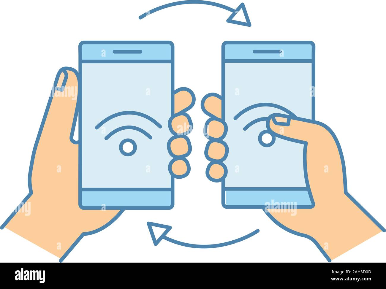 Mobile field exchange Stock Vector Images - Alamy