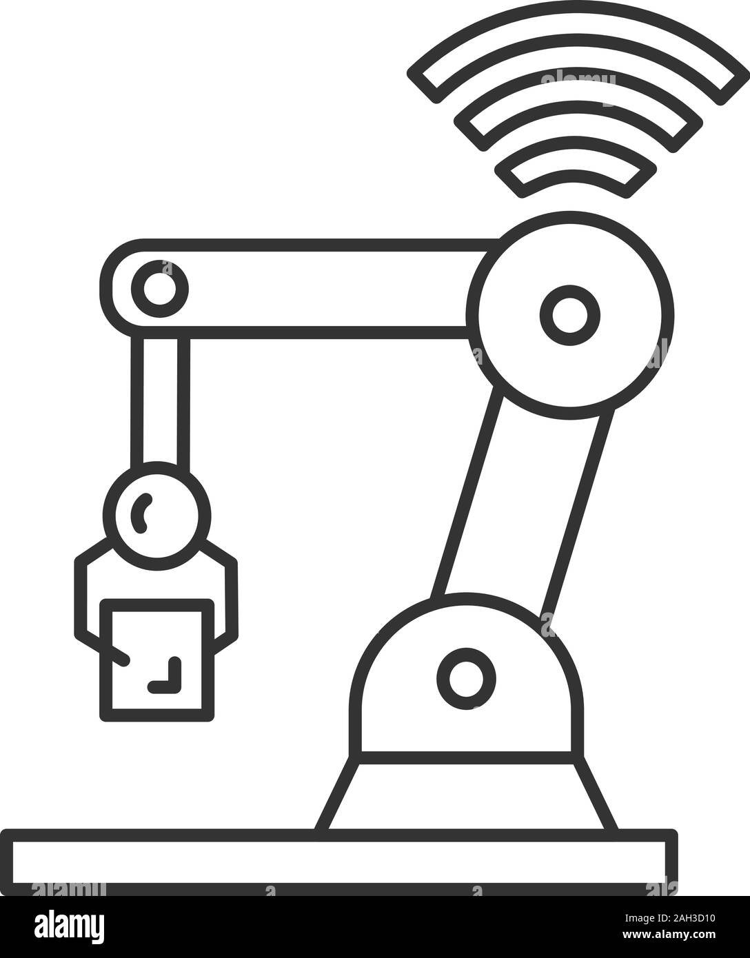IoT robot linear icon. Internet of things. Automation robotics. Thin ... IoT robot linear icon. Internet of things. Automation robotics. Thin ...