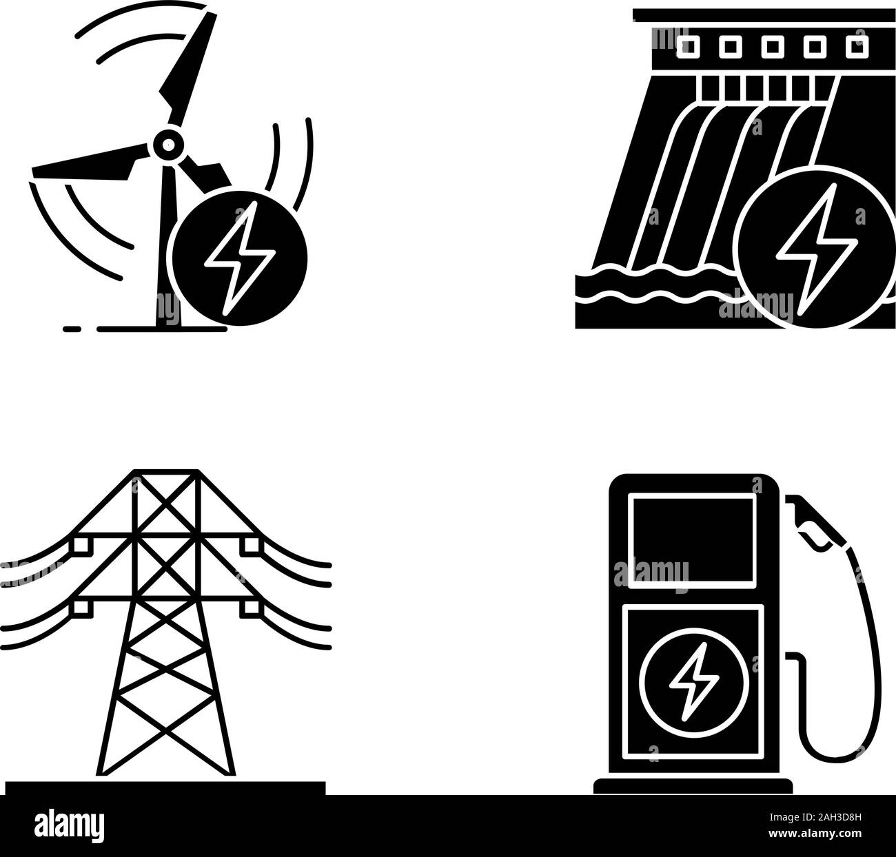 Pylon with negative space Stock Vector Images - Alamy